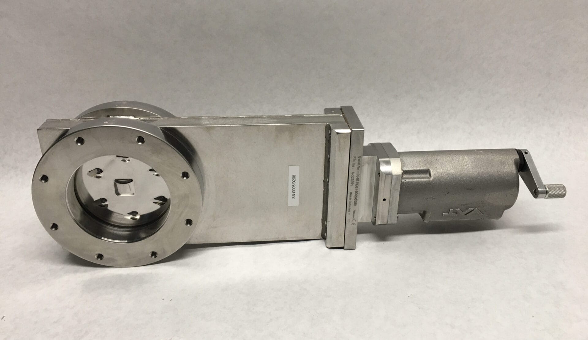 10840-PE01-0005 | VAT Gate Valve DN 100 (4") Turn-Handle Refurbishment ...