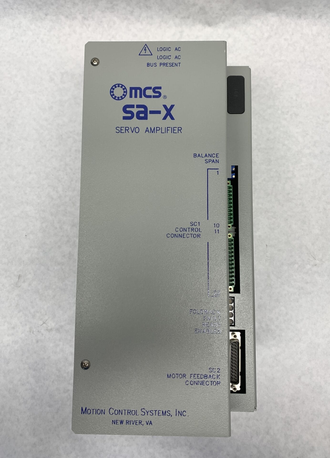 1232260 | MCS SA-X Servo Amplifier - SemiGroup